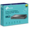 TP-Link TL-SF1008P 8-Port 10/100Mbps Desktop Unmanaged Switch 4-Port ...