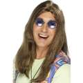 60s Neil Hippie Long Brown Wig | Woolworths