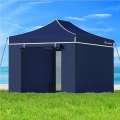 3x4.5m Gazebo ALFORDSON Pop Up Marquee Side Wall Portable Navy | Woolworths