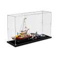Acrylic Display Case for LEGO 21350 Ideas Jaws Figure Storage Box Dust ...