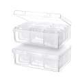 24pc Small Bead Organizer Storage Containers Clear Storage Case Craft ...