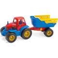 Dantoy Classic Tractor w/ Trailer Kids Outdoor Play 16.5cm Sandpit Toy ...