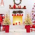 Costway 2x 122CM Pre-lit Artificial Entrance Christmas Tree w/313 ...