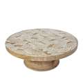 J. Elliot Maya raised cake serving plate stand 30x12 cm natural ...