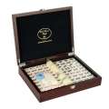Dal Rossi Italy Mahjong Set Mahogany Finish Classic Game 30cm ...
