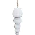 LVD Hanger Shell Ceramic Hanging Ornament Home/Garden Decor Natural ...