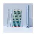 Cute Pencil Box Hexagonal with 6 Pencils Standing Pen Holder Multi ...