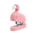 Mini Wooden Flamingo Stapler Cute Animal Carving Office Desk Accessory ...