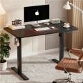 ApexSpace Height Adjustable Electric Standing Desk with Hooks and Metal ...