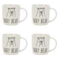 4PK Annabel Trends Ceramic Drinking Coffee Mug w/ Handle Baby Bear ...