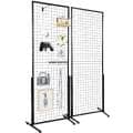 2' x 5.6' Grid Wall Panels Tower, 2 Packs Wire Gridwall Display Racks ...