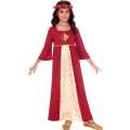 Tudor Princess Red Kids Costume Size 6-8 Years | Woolworths