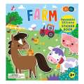 Buddy & Barney Kids/Children's Reusable Silicone Sticker Book Farm 3y ...