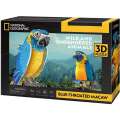 National Geographic Blue-Throated Macaws 3D Puzzle 16x37cm Kids Game 8y ...