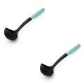 2PK KitchenAid Plastic Soft Grip Ladle Kitchen Cooking Utensils Mineral ...