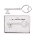 Gibson Gifts Womens Equilibrium Silver Plated 21st Birthday Key Gift ...