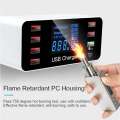 Desktop Phone Charger Dock Hub 8 Ports Multi USB Charging Station QC 3. ...