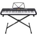 Karrera 61-Key Electronic Keyboard with LCD and Touch Response in Black ...