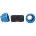 4Pcs PE Plastic 32mm to 32mm Straight Connector Water Pipe Adapter ...