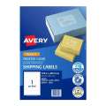 Avery Inkjet Label Clear J8567 1Up Pack Of 25 Box Of 5 | Woolworths
