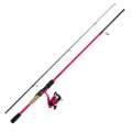 Okuma Steeler XP Pink 6ft 2 Pce Fishing Rod and Reel Combo Spooled with ...