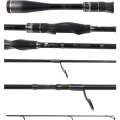 Samurai Reaction 402 Carbon Fishing Rod Spin Very Fast 7ft 1.5 Piece 10 ...
