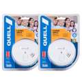 2x Smoke Alarm Fire Detector Chubb/Quell® Aust Ionisation + 9vBatteries ...