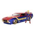 Captain Marvel 1973 Ford Mustang Mach 1 1:24 Scale Die-Cast Vehicle Toy ...