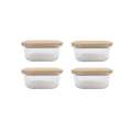 4 Pcs Bamboo Food Container - Medium | Woolworths