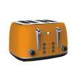 Vintage 4 Slice Toaster - Mango Orange Stainless Steel, 1650W - Extra ...