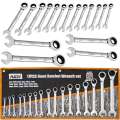 17Pcs 6MM-30MM Jumbo Metric Ratchet Spanner Set Carry Pouch included ...