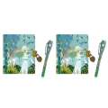 2PK Djeco Charlotte Little Secret Notebook w/ Magic Pen Writing ...