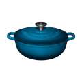 Maxwell & Williams Cast Iron Round Casserole 24cm/3.3L - Midnight Blue ...