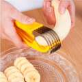 2 Pack Banana Slicer Kitchen Tools Fruit Salad Peeler Cutter Vegetable ...