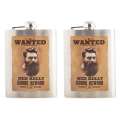 2PK Outback Mates Stainless Steel Alcohol Flask Bushranger 9x13.5cm Ned ...