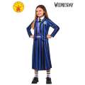 Netflix Wednesday: Nevermore Academy Uniform Costume (Blue) - Child ...