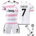 Nevenka Juventus Away Jersey CHIESA #7 Soccer Jersey Kids Adult 3 ...
