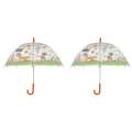 2PK Esschert Design Children's Umbrella Forest Animals Transparent ...