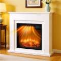 Advwin Electric Fireplace with Mantel, Freestanding Fireplace Heater TV ...
