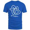 FUBU Drake Classic Logo T Shirt Top Quick Shot Tee - Cobalt Blue/White ...