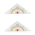 2PK Kum Students Precise Compass-Triangle Protractor Drawing Instrument ...