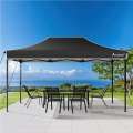 3x4.5m Gazebo ALFORDSON Pop Up Tent Wedding Canopy Black | Woolworths