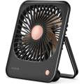 JOYBUY Funme Black Foldable Desk Fan 3000mAh Silent Strong Wind Battery ...
