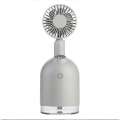 JOYBUY 2-in-1 USB Mini Humidifier Fan – Rechargeable Handheld Gray ...