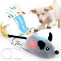 interactive dog toy mouse,flying mice with light & auto-swing ...