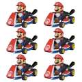 6PK Nintendo Mario Kart Pull Back Racers Blind Capsules Model Car 3y ...