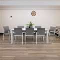 Ataman 11pc Set Outdoor Dining 200-300cm Extension Aluminium Table 10 ...