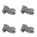 4PK Polyresin Bunny Rabbit Planter Pot Feet Riser Aged Brass | Woolworths