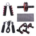 5-in-1 AB Roller Kit with Push-Up Bar and Hand Gripper for Core Workout ...