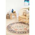 Rug Culture Abode Dune Multi Vintage Look Aztec Round Rug 240X240CM ...